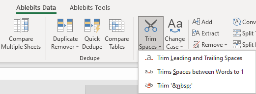 Remove Extra Spaces In Excel 2016 2007 Text Toolkit Help