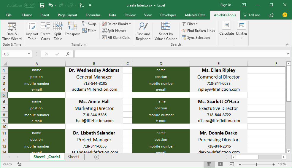 Make Labels From Excel 2010