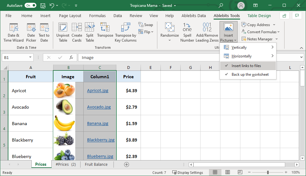 How To Insert Multiple Pictures Into Excel Cells