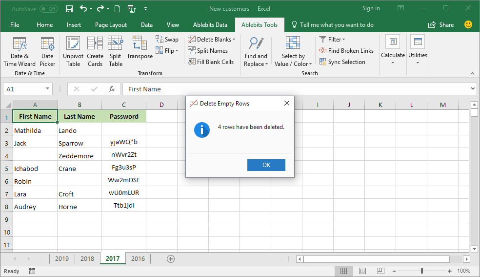 Remove Blank Rows In Excel Delete Empty Columns And Sheets
