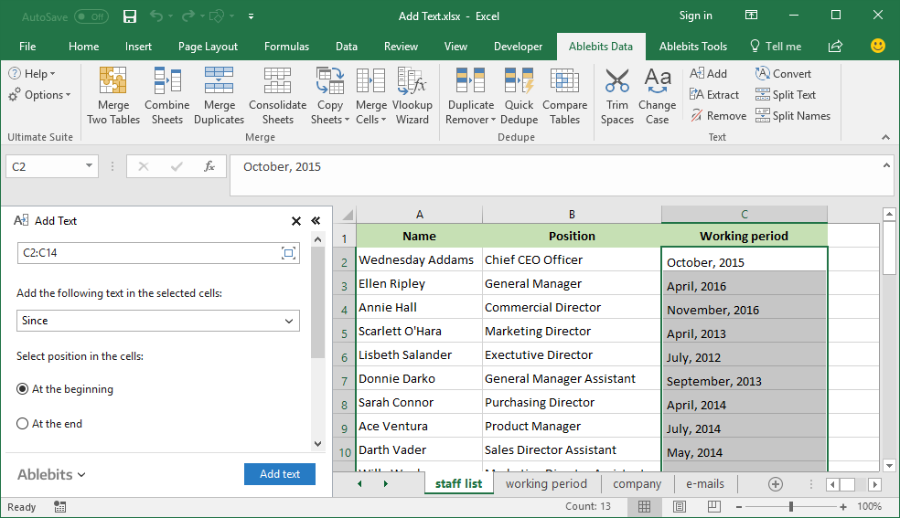 8 Tools To Manage Text In Excel Trim Spaces Split Cells Count 