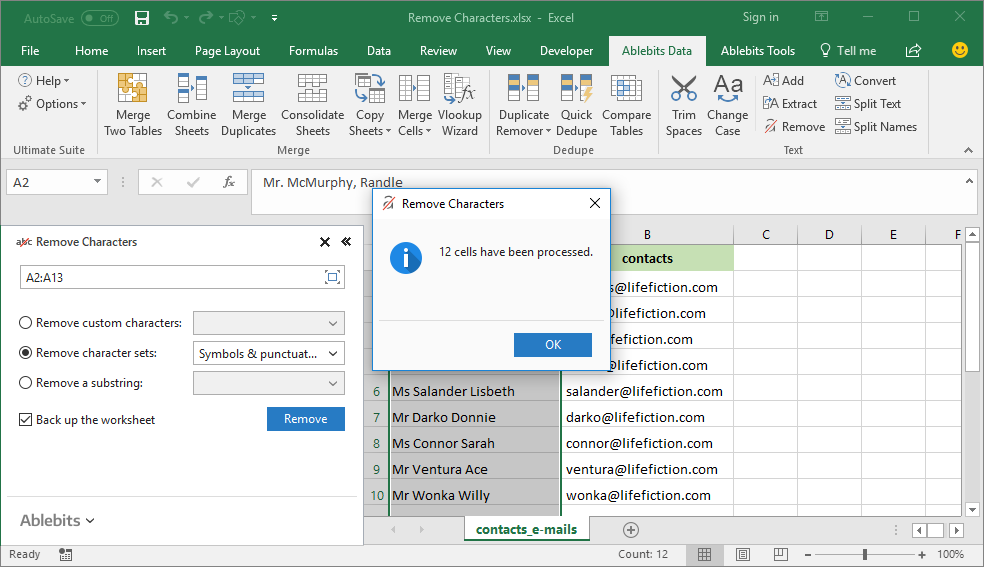 How To Remove Symbols In Excel