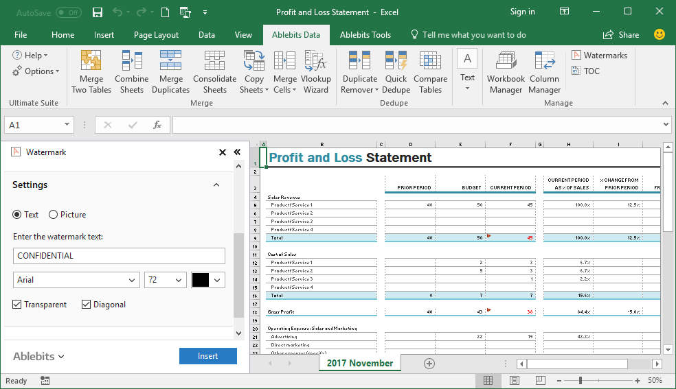 Insert Watermark In Excel Quick And Simple