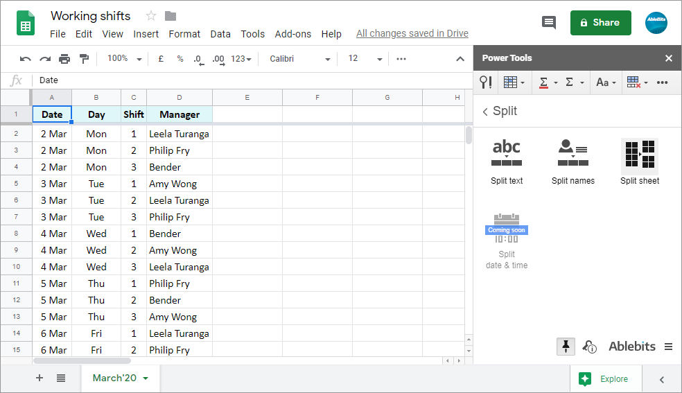 Split Google sheet into multiple sheets by common records